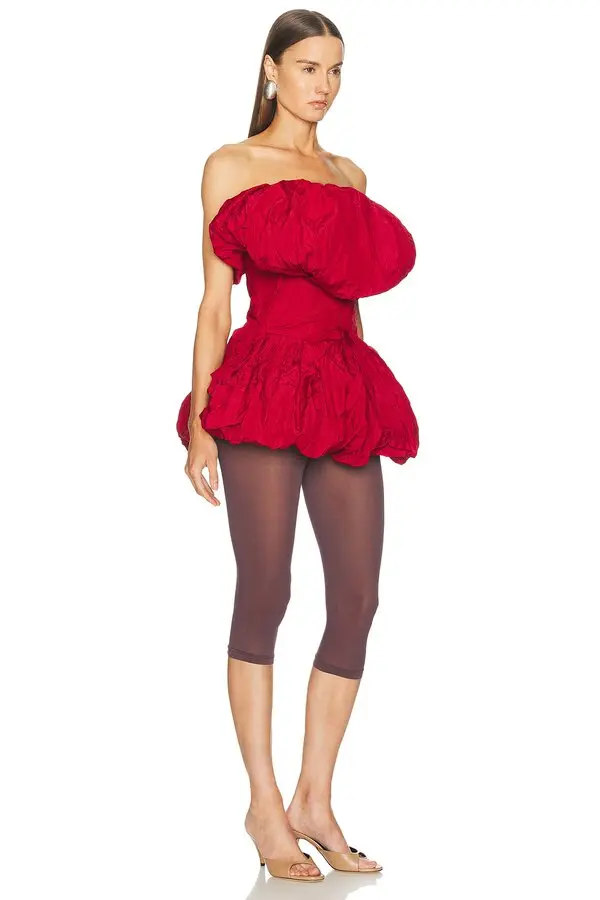 Magda Butrym Strapless Bubble Mini Dress