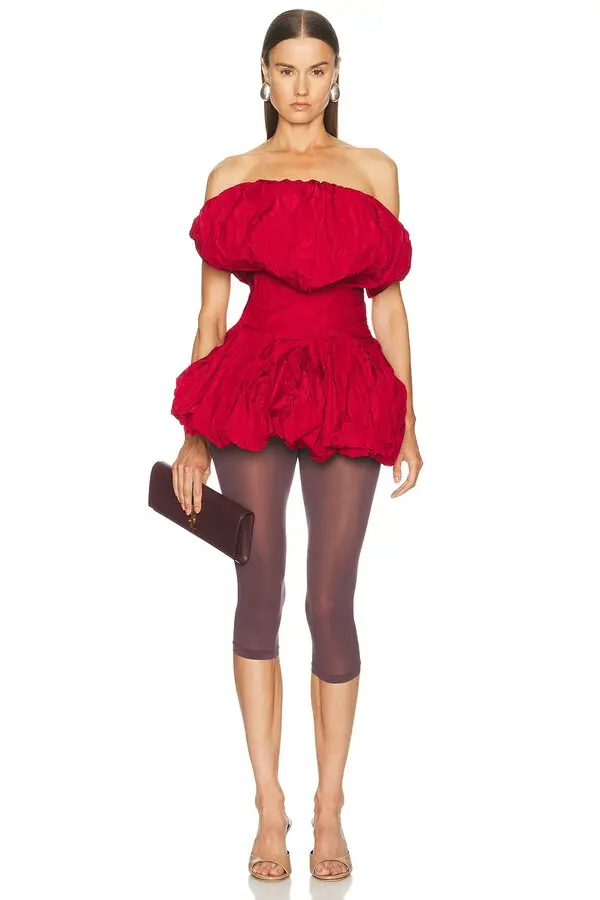 Magda Butrym Strapless Bubble Mini Dress