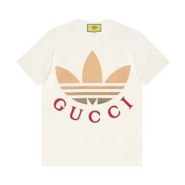 Gucci X Adidas Logo T-shirt /beige - White