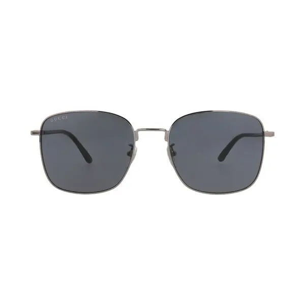 Gucci Square-frame Metal Sunglasses 'ruthenium/black/grey