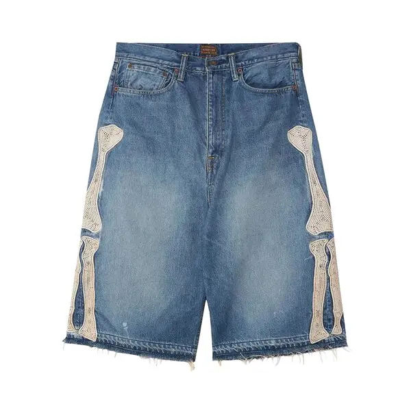 Kapital Bone 5 Pocket Denim Shorts