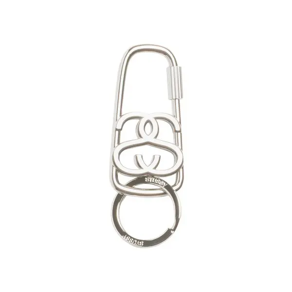 StÜssy Ss Link Twist Carabiner 'brushed Nickel