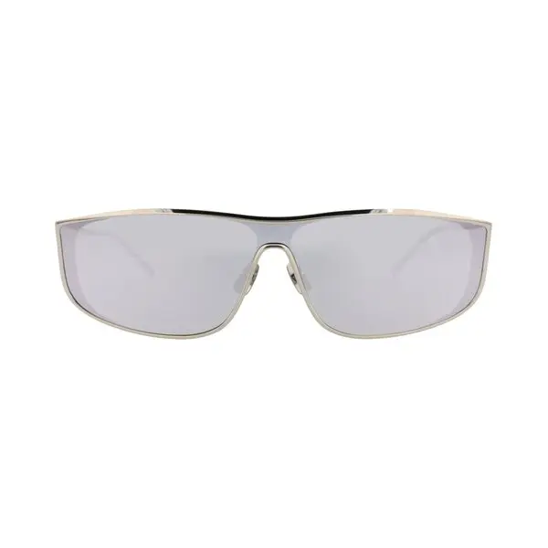 Saint Laurent Shield-frame Metal Sunglasses