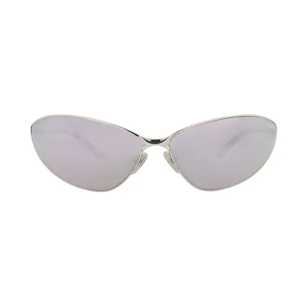 Balenciaga Shield-frame Metal Sunglasses