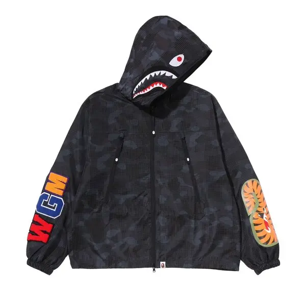 A BATHING APE Color Camo Reflective Ripstop Shark Full Zip Jacket