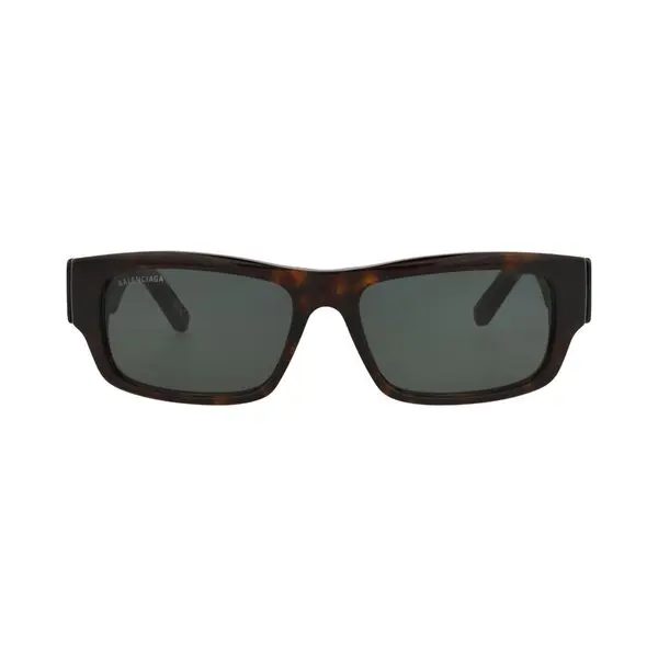 Balenciaga Square Sunglasses 'havana/green