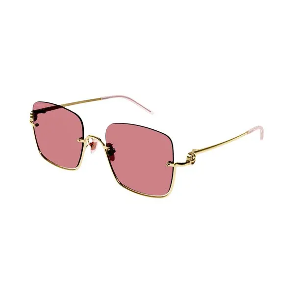 Gucci Square Frame Sunglasses - Gold