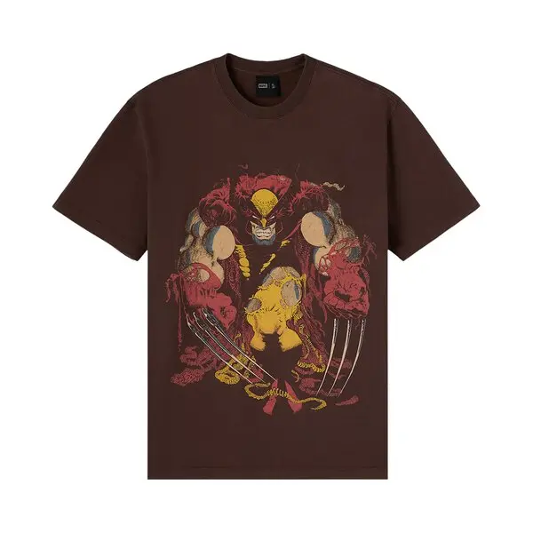 OVO X Marvel Wolverine Masthead Tee 'fade Out