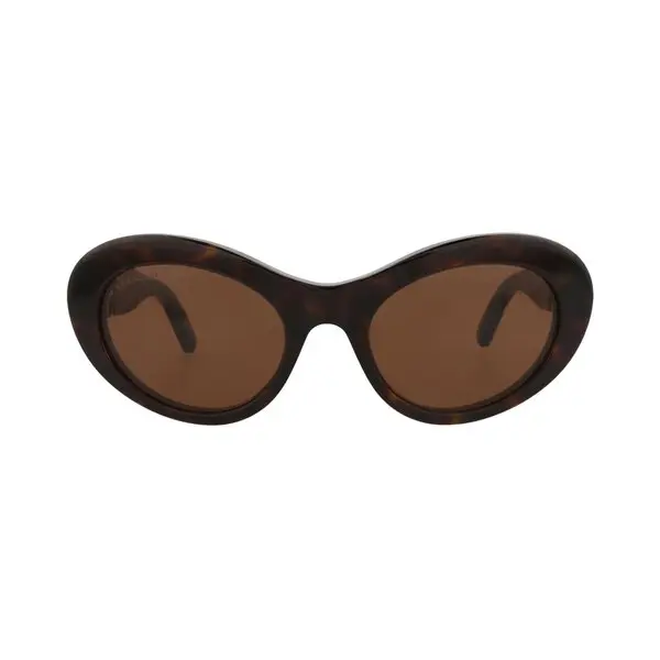 Balenciaga Round Sunglasses 'havana