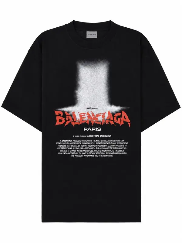 Balenciaga T-shirt Con Stampa