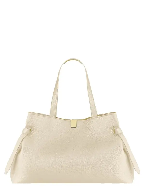 Yuzefi Gyoza Tote Bag In Leather - Brown