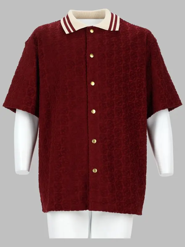 Drole De Monsieur Camicia Monogram In Cotone