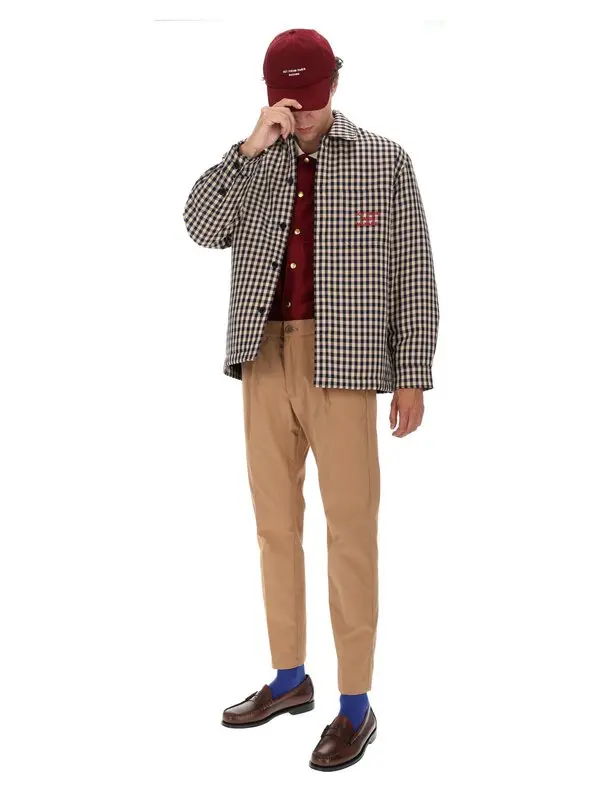 Drole De Monsieur Camicia Monogram In Cotone