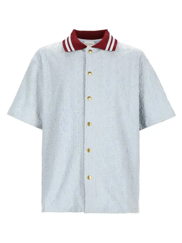 Drole De Monsieur Camicia Monogram In Cotone