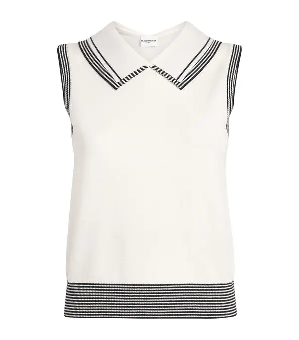 Claudie Pierlot Wool-blend Sailor Top