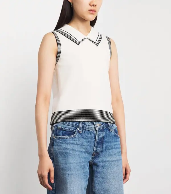 Claudie Pierlot Wool-blend Sailor Top