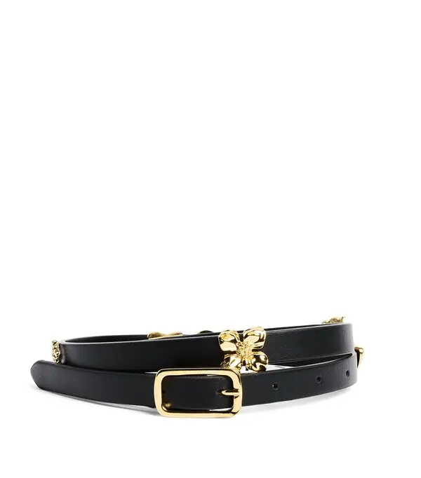Claudie Pierlot Leather Charm Belt