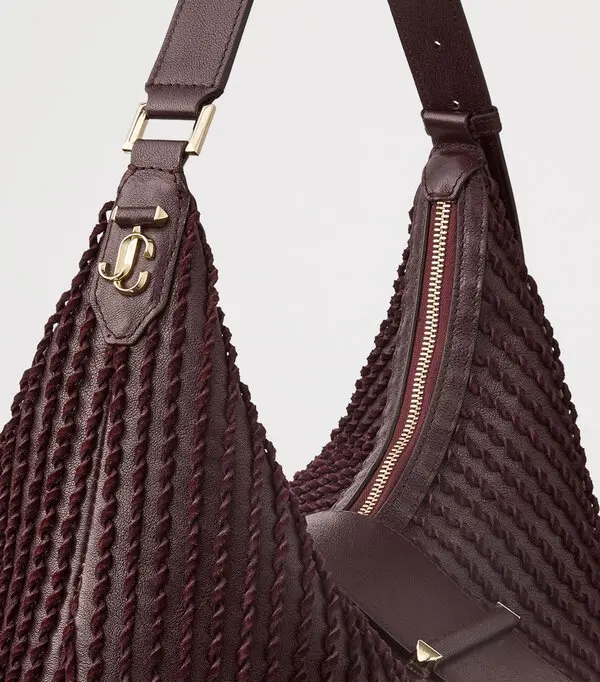 JIMMY CHOO Bar Leather Fringed Shoulder Bag