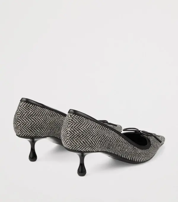 JIMMY CHOO Scarlett 50 Herringbone Pumps