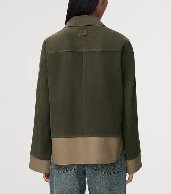 Loewe Suede And Leather Panelled Jacket