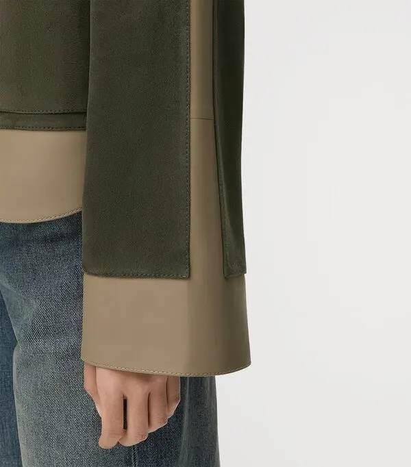 Loewe Suede And Leather Panelled Jacket