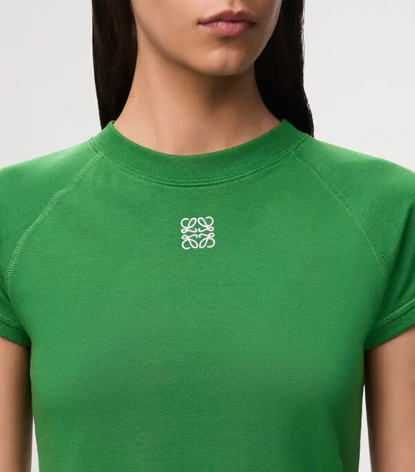Loewe Anagram Logo Cotton-viscose Blend T-shirt