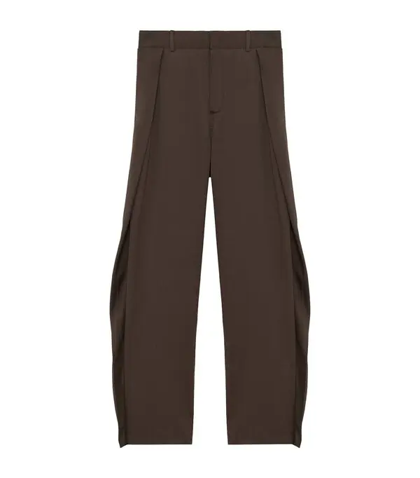 Loewe Cotton-silk Layered Trousers