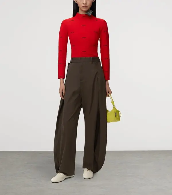 Loewe Cotton-silk Layered Trousers
