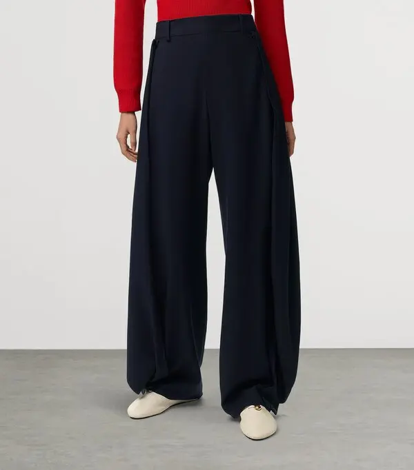 Loewe Wool-blend Pleated Trousers