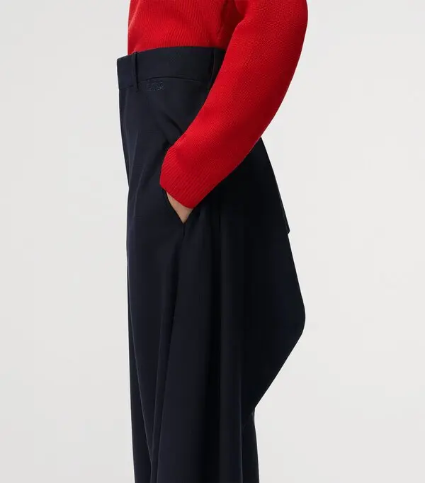 Loewe Wool-blend Pleated Trousers