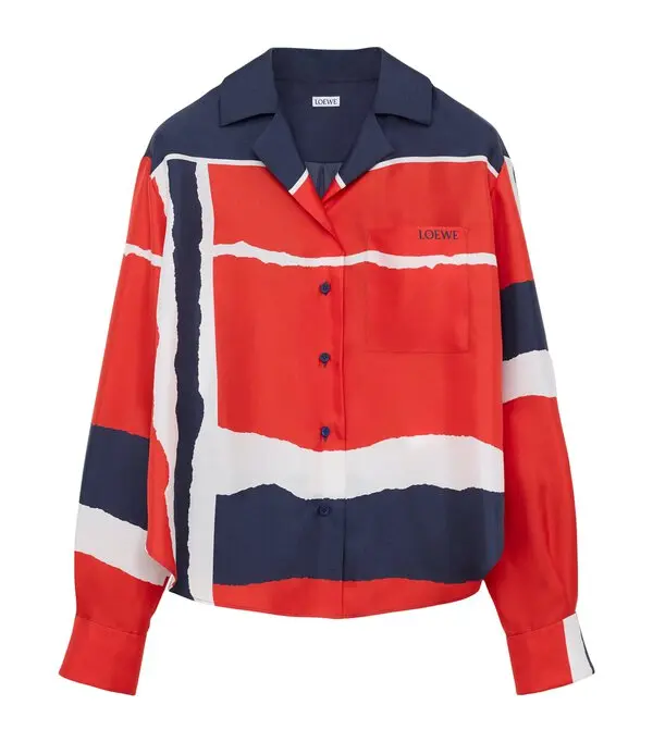 Loewe Silk Geometric Pyjama Shirt