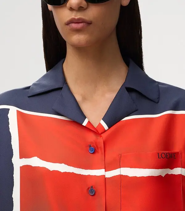 Loewe Silk Geometric Pyjama Shirt