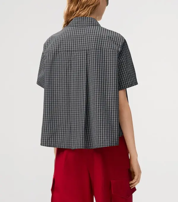 Loewe Check Trapeze Short-sleeve Shirt