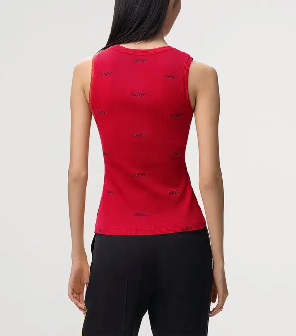 Loewe Embroidered Logo Tank Top