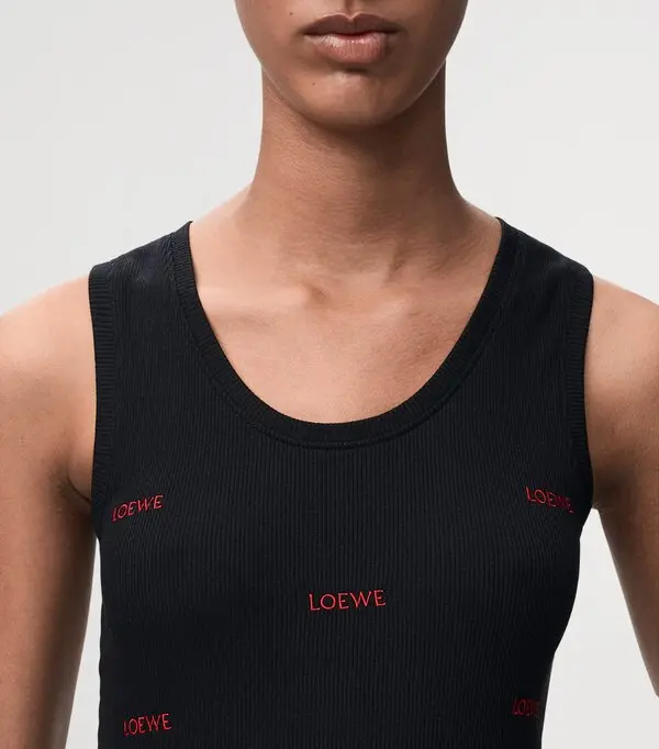 Loewe Embroidered Logo Tank Top