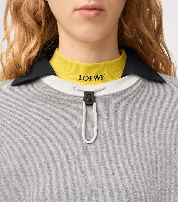 Loewe Cotton-blend Drawstring Sweatshirt