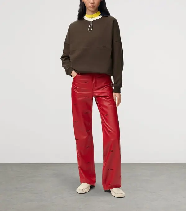 Loewe Cotton-blend Drawstring Sweatshirt