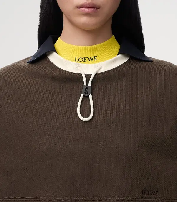 Loewe Cotton-blend Drawstring Sweatshirt