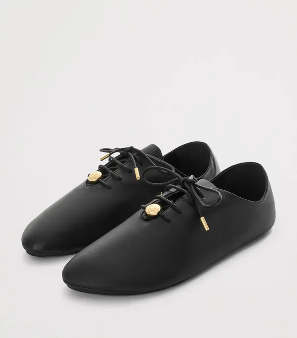 Loewe Leather Pebble Soft Lace-up Shoes