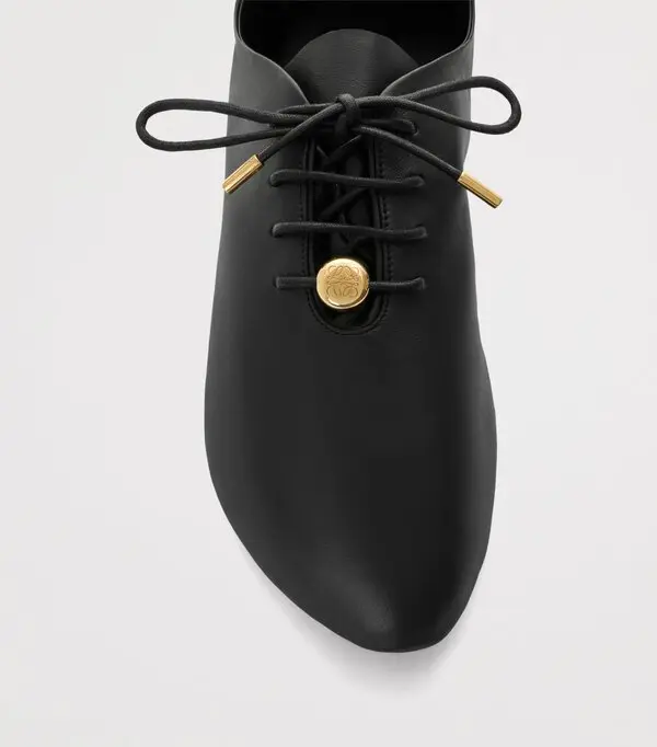 Loewe Leather Pebble Soft Lace-up Shoes