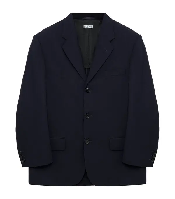 Loewe Wool Single-breasted Blazer