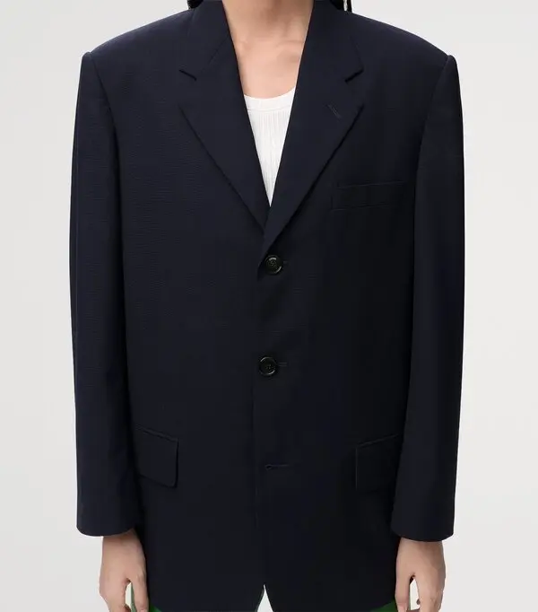 Loewe Wool Single-breasted Blazer