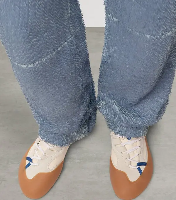 Loewe Suede-nylon Grip Sneakers