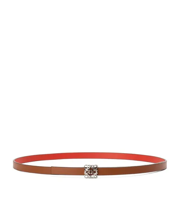 Loewe Leather Reversible Anagram Bombé Belt