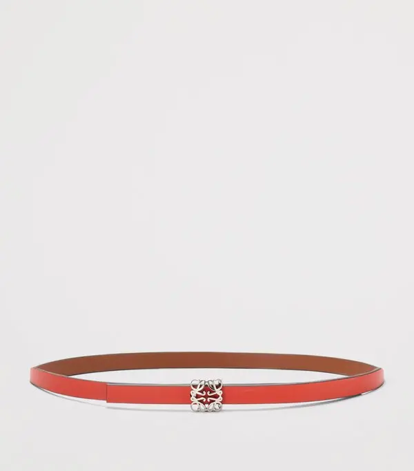 Loewe Leather Reversible Anagram Bombé Belt