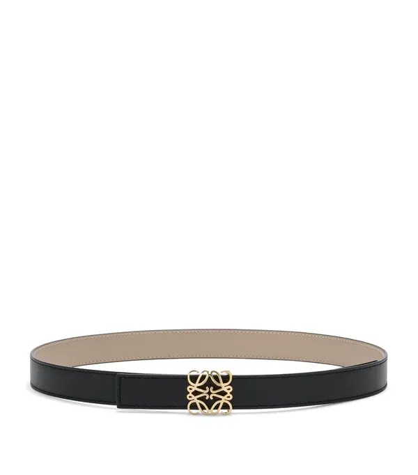 Loewe Leather Reversible Anagram Bombé Belt