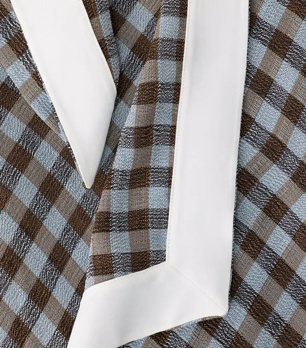 Loewe Draped Check Maxi Dress