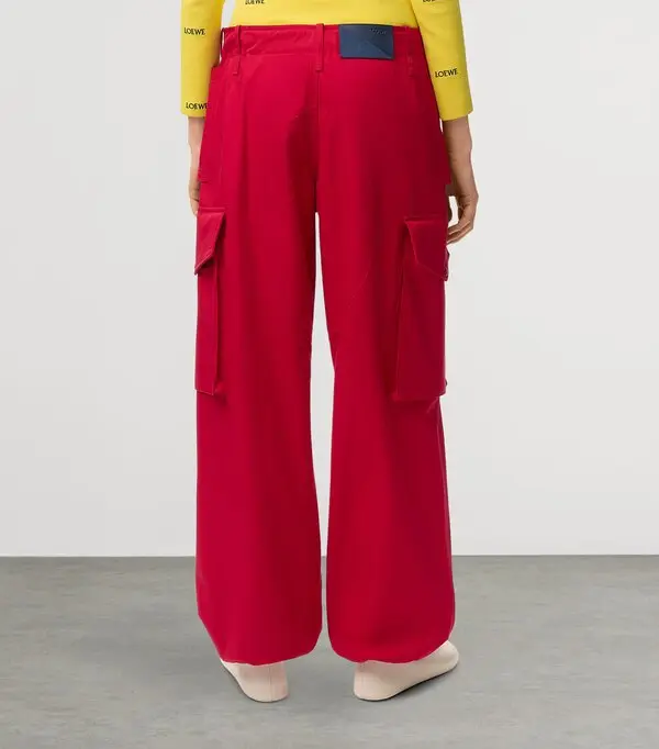 Loewe Cotton-silk Cargo Trousers