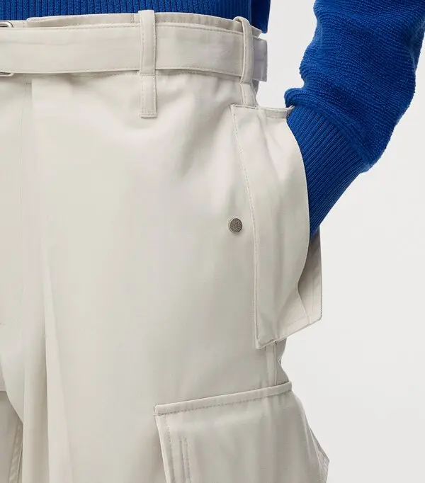 Loewe Cotton-silk Cargo Trousers