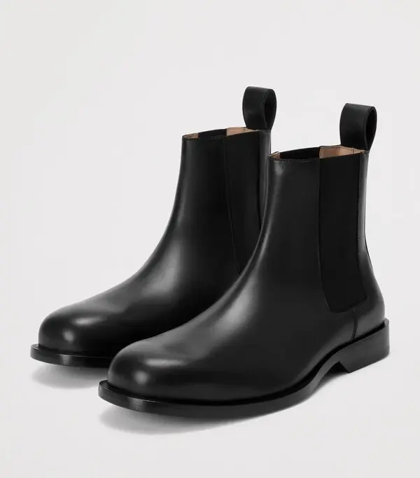 Loewe Leather Bobine Chelsea Ankle Boots